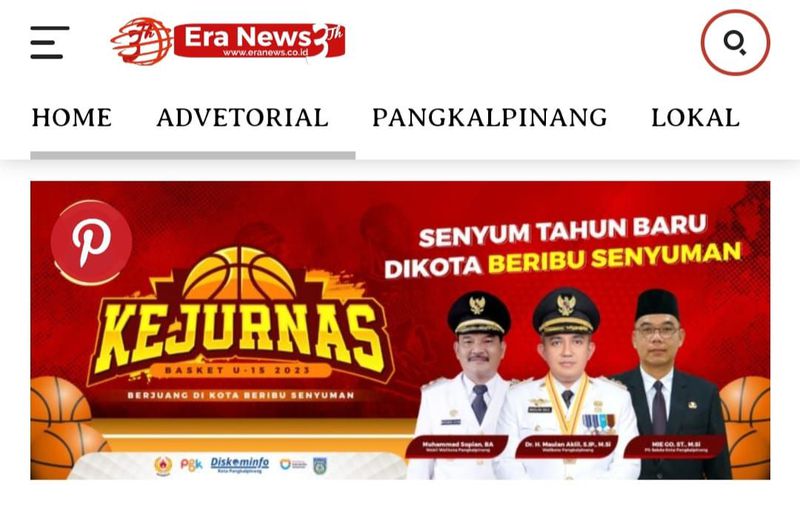 Publikasi Advertorial dan Pemasangan Iklan Banner - Merah