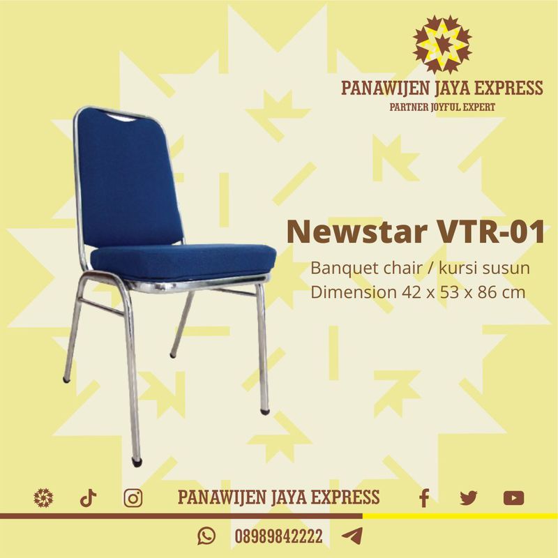 Kursi susun newstar VTR-01 banquet chair. kursi kerja, kursi staff cv panawijen jaya express