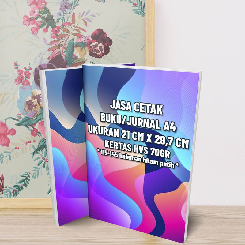 Jasa Cetak Buku A4 HVS 70gr (Custom F)
