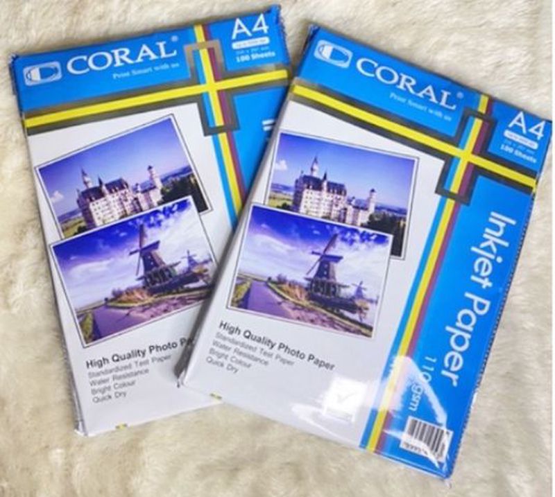 Kertas Glossy Photo Paper - Merk Coral A4