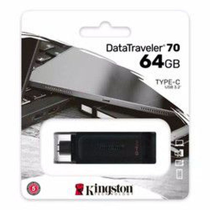 FLASH DISK KINGSTON 64 GB TYPE C USB 3.2 DT 70