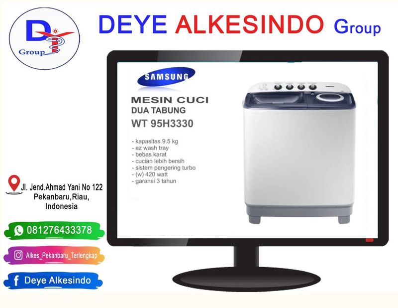 Mesin Cuci Samsung 2 Tabung WT95H3330