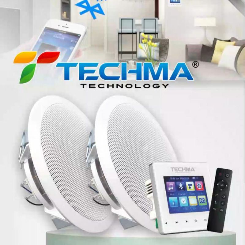 TECHMA TCM WA225K Wall amplifier 2*25w with 2 ceiling speaker