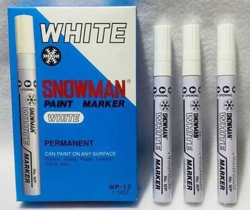 Spidol Snowman White / Putih