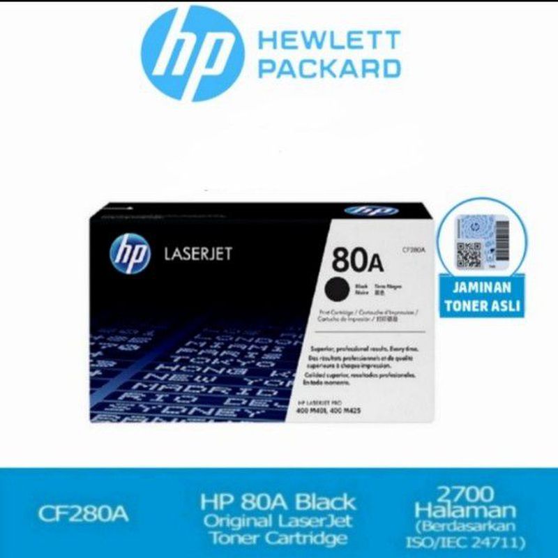 HP TONER LASERJET 80A BLACK ORIGINAL