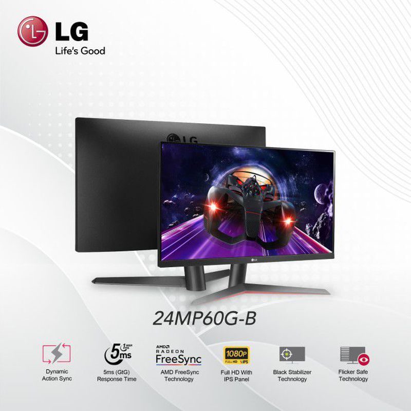 Monitor LED LG 24MP60G-B
