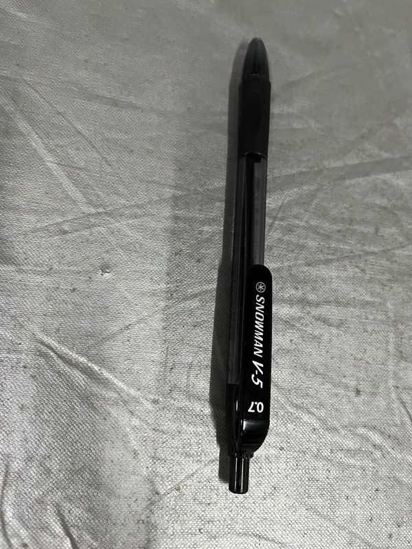 SNOWMAN BALLPOINT PEN V5 - BLACK