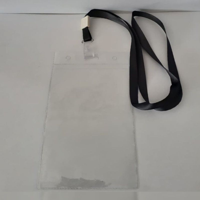 Name Card Plastik + Tali Set Name Tag Panitia Seminar Plastik ID Card