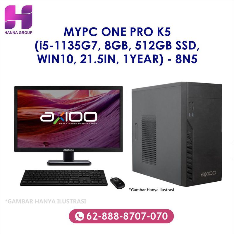 MYPC ONE PRO K5 (i5-1135G7, 8GB, 512GB SSD, WIN10, 21.5IN, 1YEAR) - 8N5
