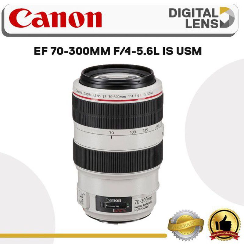Lensa Camera Canon EF 70-300mm F/4-5.6 L IS USM Original resmi
