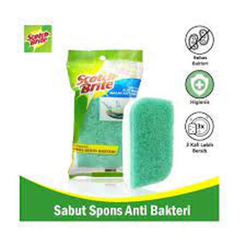 Sabut Spon Cuci Piring Anti bakteri Anti Gores (Per Buah)