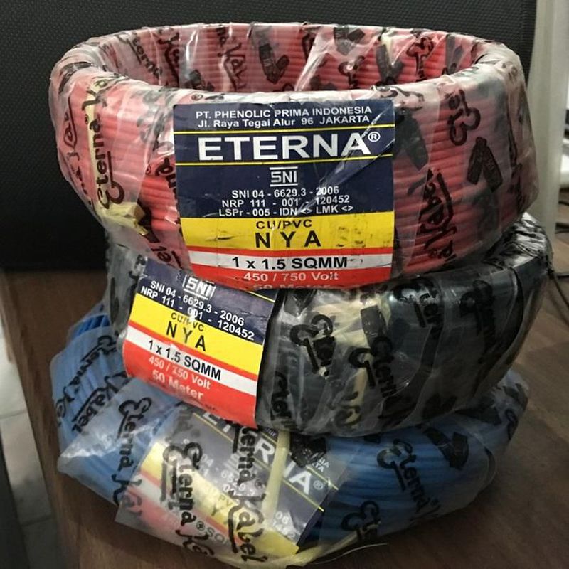 Kabel NYA ETERNA 1,5 mm Merah