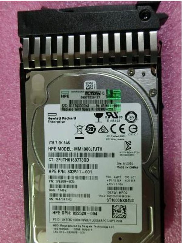 1TB SAS Drive - 12 Gb/s transfer rate, 7,200 RPM, 2.5-inch Small Form ...
