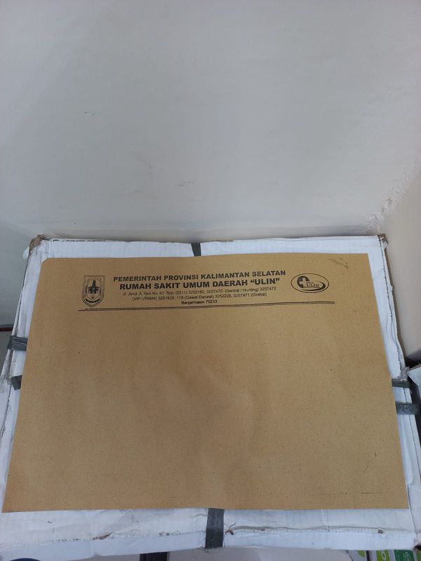 Amplop Cokelat Kop RSUD Ulin Ukuran Besar (Uk.E)