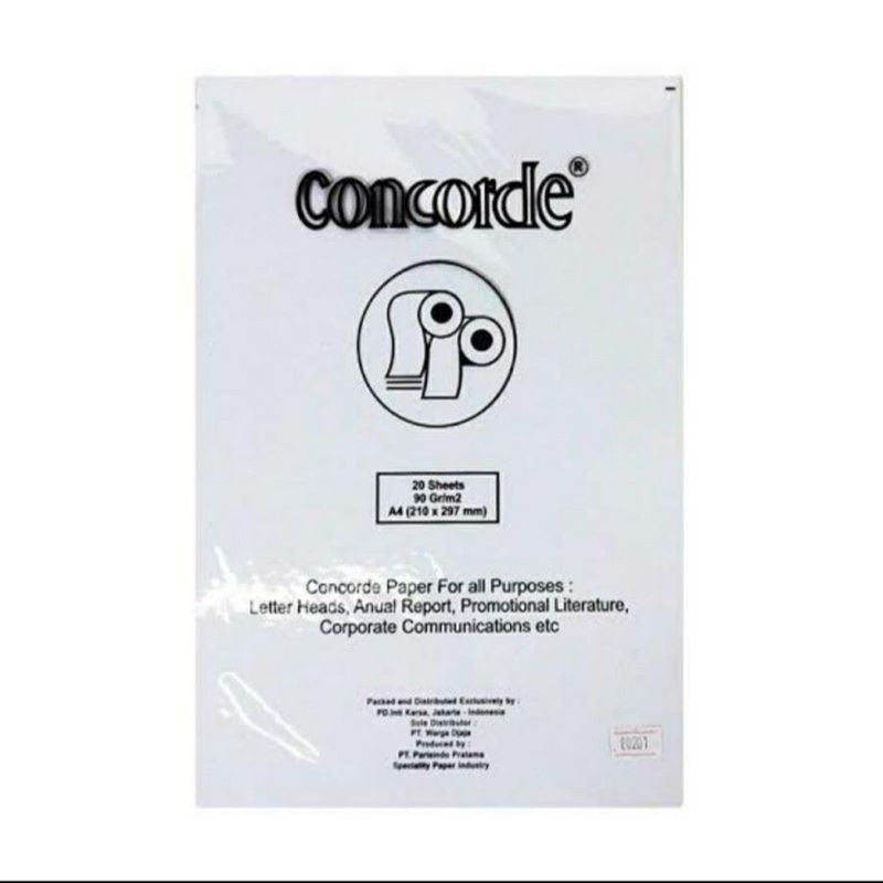 Kertas Concorde A4 90 gram - Krem
