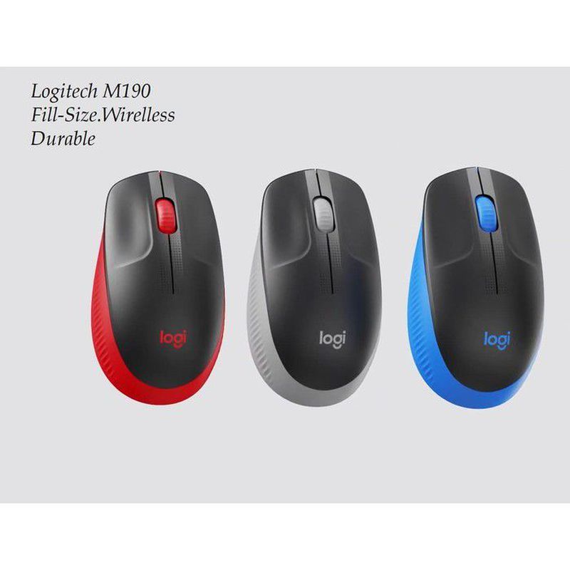 Mouse Logitech M190 - Biru