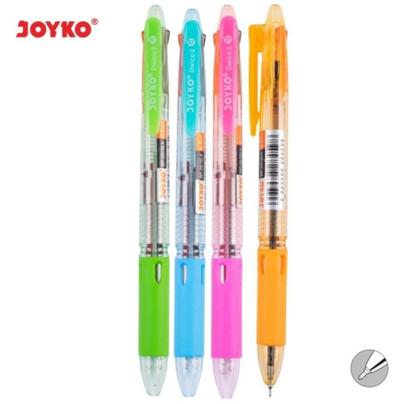 Ball Pen Pena Pulpen JOYKO 2warna BP287 Hitam Merah Pen Cetek 2Warna ...