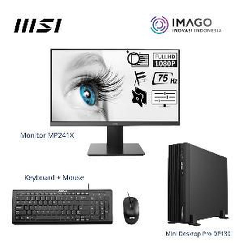 MSI PRO DP130 I7/GT1030-2G/16GB/SSD256GB M.2 + HDD 2TB/WIN11H + KBM ...