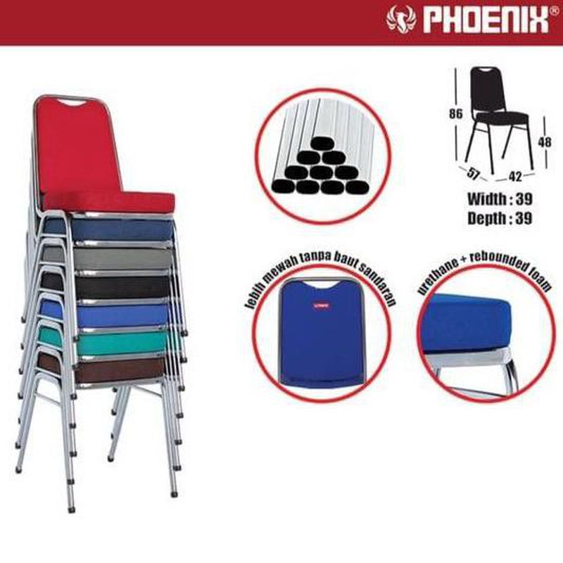 Kursi Susun PHOENIX KS 818 NK + Sarung