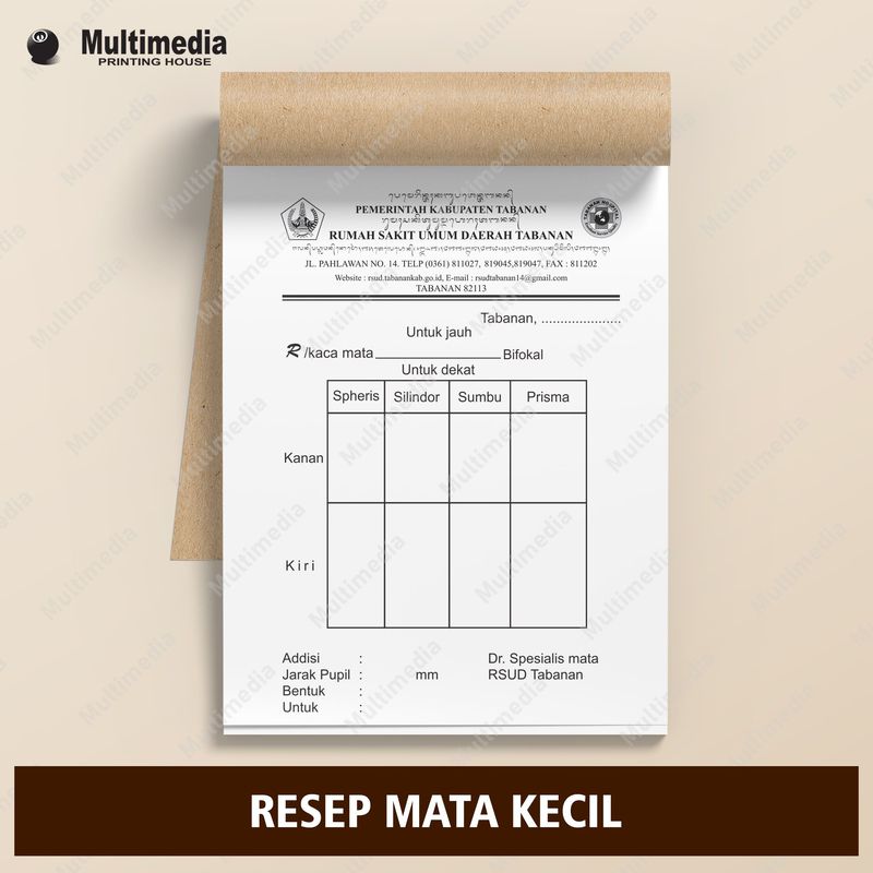 Resep Mata Kecil
