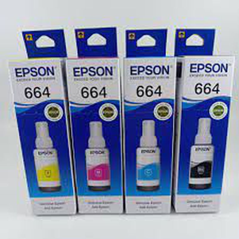 TINTA EPSON 664 BK / C / M / Y ORIGINAL - Cyan