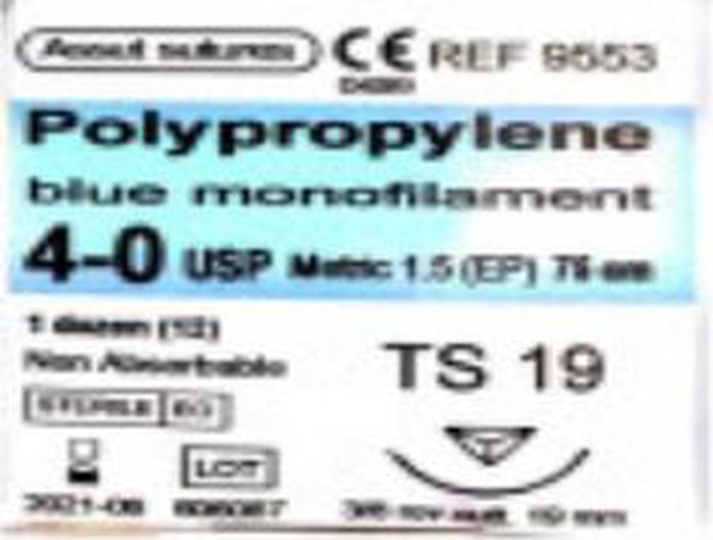 POLYPROPYLENE 4/0 TS-19 9553