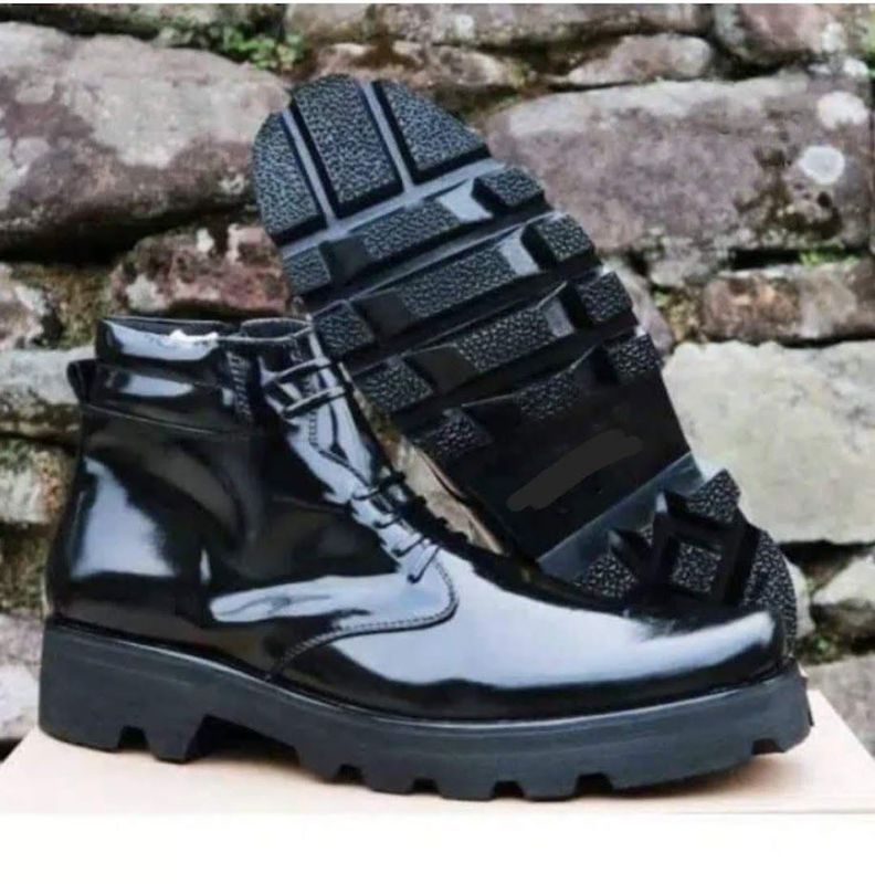 Sepatu PDH kulit asli