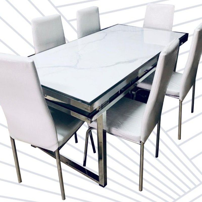 MEJA MAKAN MINIMALIS STAINLESS