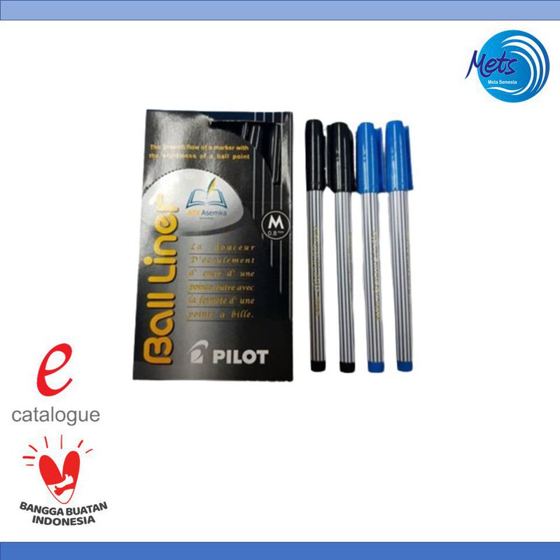 Pulpen Balliner Pilot / Pulpen Dan Pensil - Hitam
