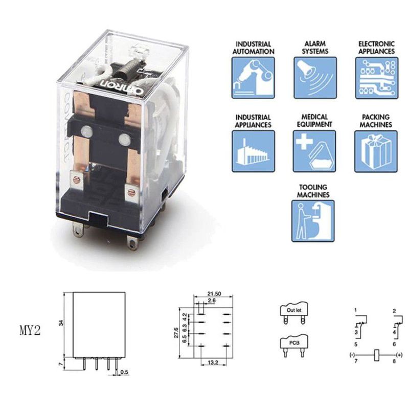 Relay Omron MY2N,220VAC