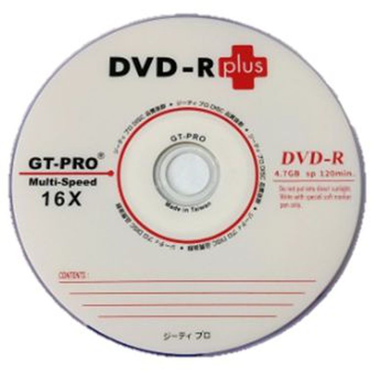 GT-Pro DVD-R Plus 16x