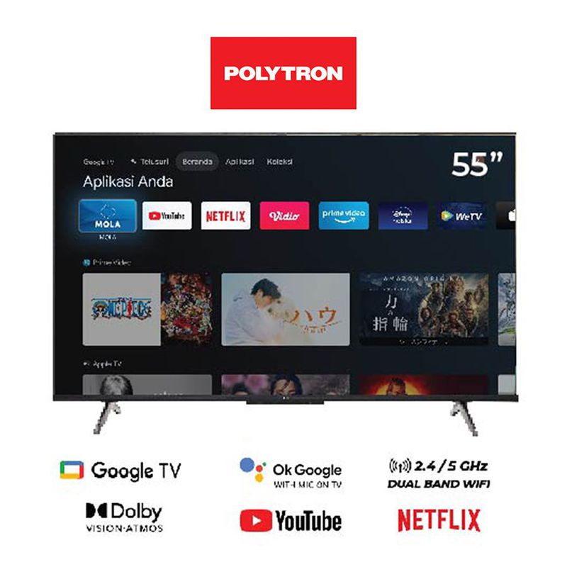 POLYTRON 4K UHD Smart Google TV 55 Inch PLD 55UG5959