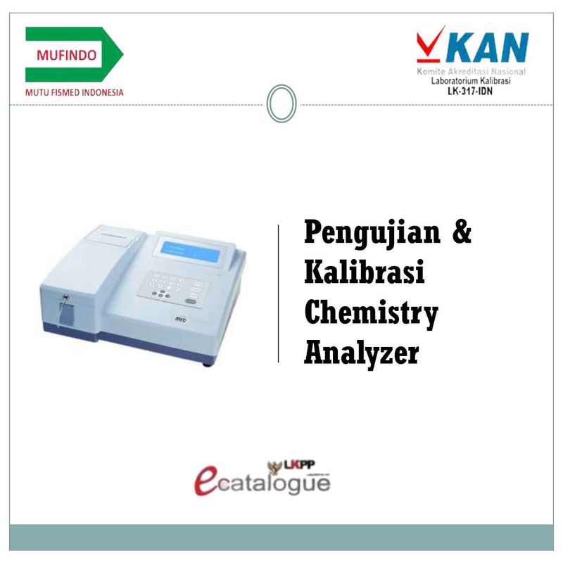 Jasa Pengujian dan Kalibrasi Chemistry Analyzer