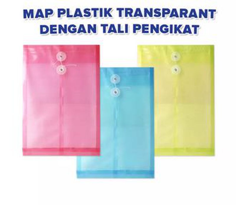 Map Plastik Tali Folio