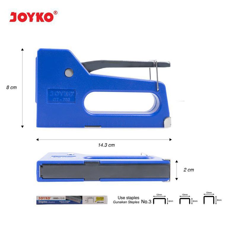 Staples Tembak JOYKO GT700 Stepler Tembak Gun Tacker Hecter Hekter