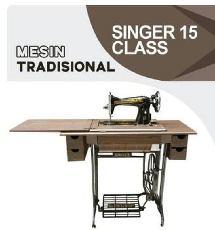 Mesin Jahit Manual / Dayung / Tradisional Singer Class 15 (FULL SET)