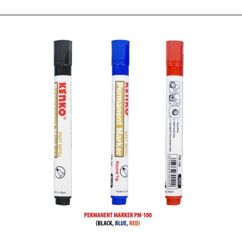 Spidol Permanent KENKO PM-100 Spidol Permanen Permanent Marker KENKO