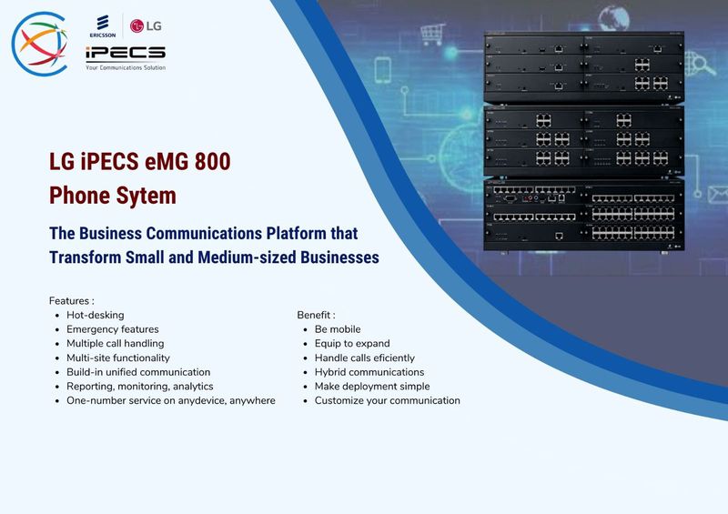 PABX LG EMG 800, 102 ext Analog