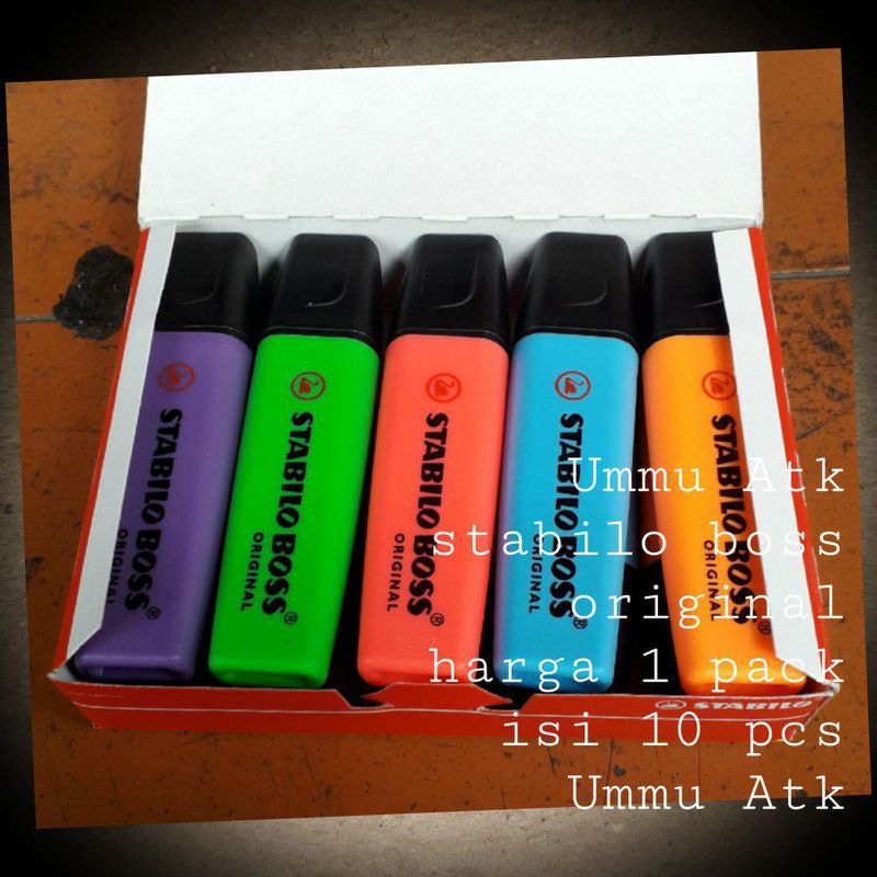 Stabilo Boss 1 pack isi 10 pcs original