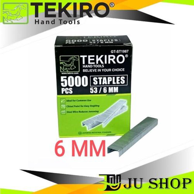 TEKIRO 6MM isi staples tembak refill type 53 ukuran 6mm ORIGINAL