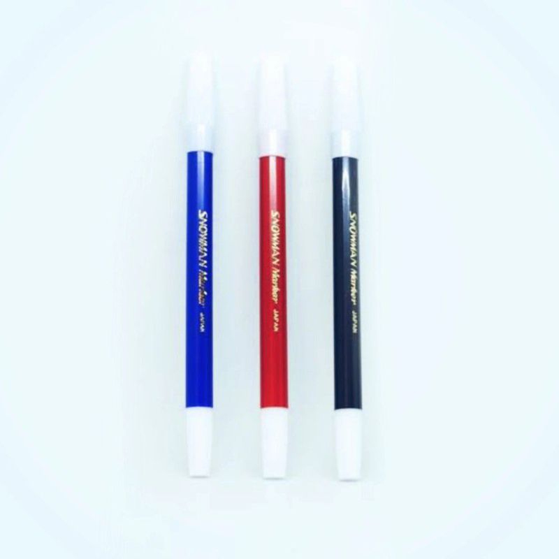 Spidol Kecil Snowman Marker Spidol Hitam Pensil type -3 warna