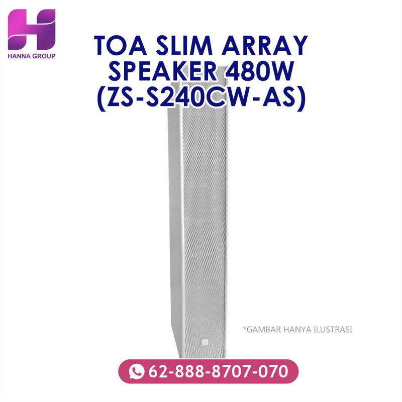 TOA SLIM ARRAY SPEAKER 480W (ZS-S240CW-AS)