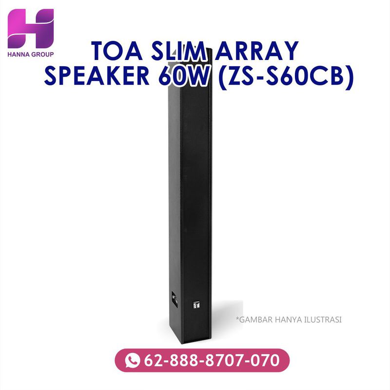 TOA SLIM ARRAY SPEAKER 60W (ZS-S60CB)