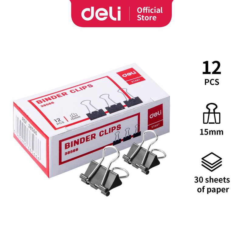 Deli Binder Clip 15mm No.38566 (105)