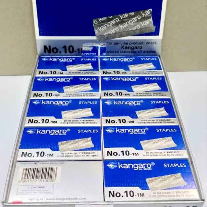 Isi Staples KANGARO Kecil No10 Kotak 20pak Isi Staples Refill Hekter
