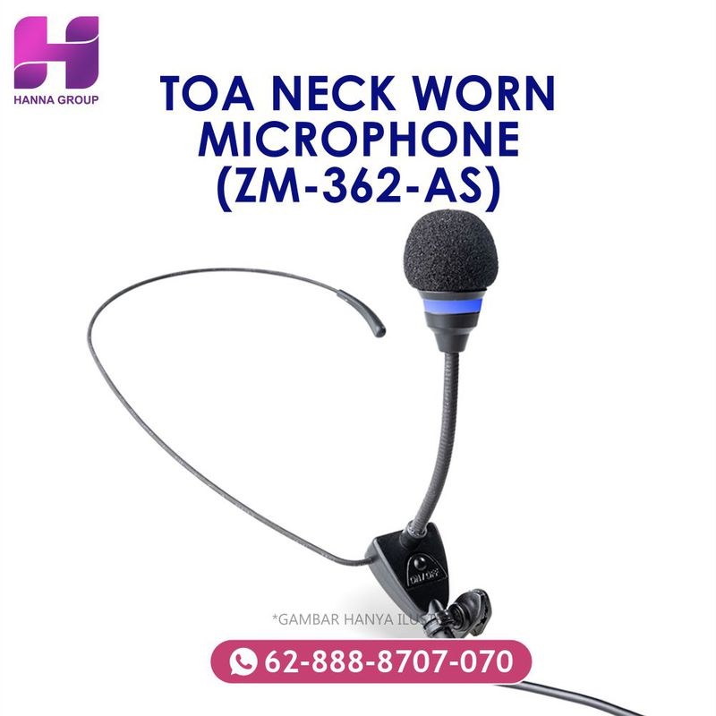 TOA NECK WORN MICROPHONE (ZM-362-AS)