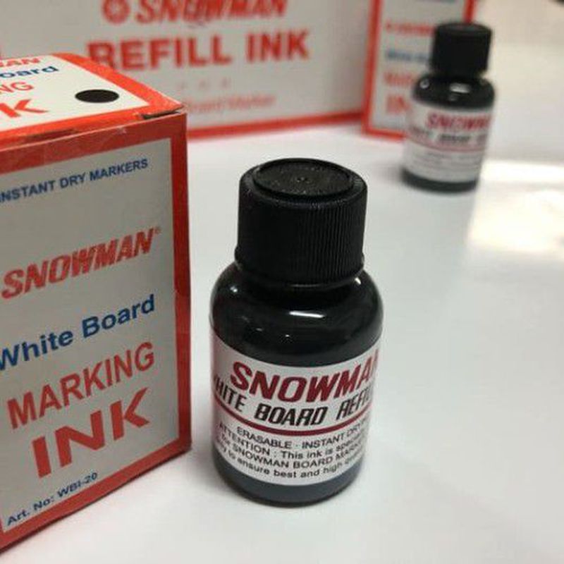 Refill Tinta Spidol Whiteboard Snowman BG12