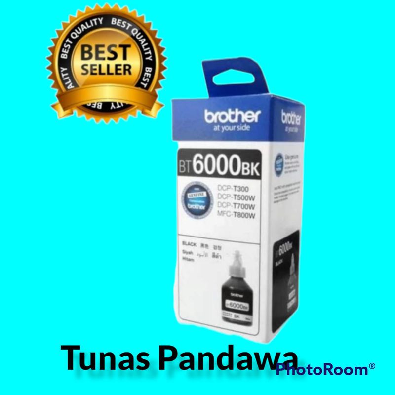TINTA BROTHER BT6000BK BLACK ORIGINAL - Hitam tns
