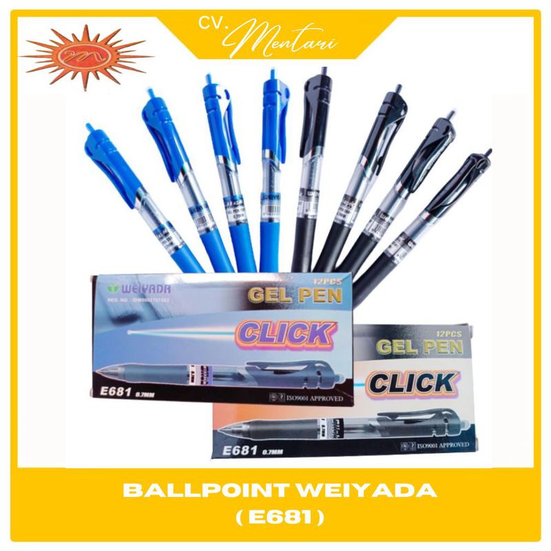 BALLPOINT GEL / BALLPOINT WEIYADA - Biru