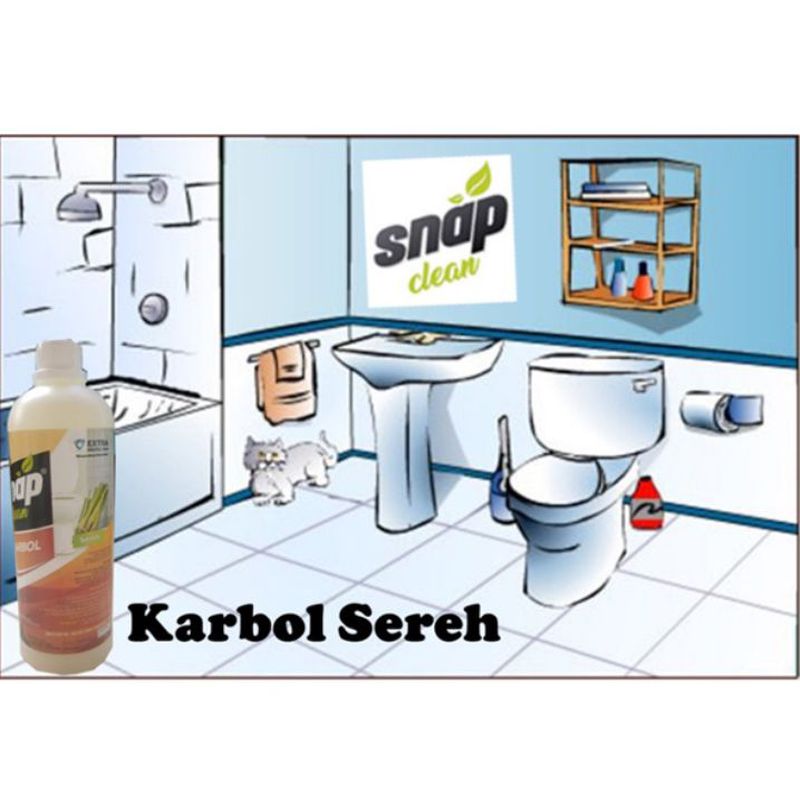 KARBOL Snap Clean - Pembersih Kamar Mandi / Toilet, 4 liter - Lemon